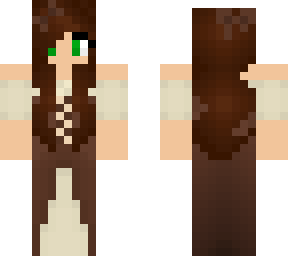 Villager Girl Cute | Minecraft Skin