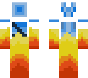 Burning ice warrior | Minecraft Skin