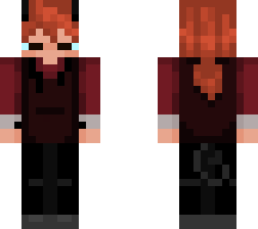 Demon Rody with long hair | Minecraft Skin