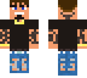 jhaykmpi trapstar tatuado con bigote medio fuerte | Minecraft Skin