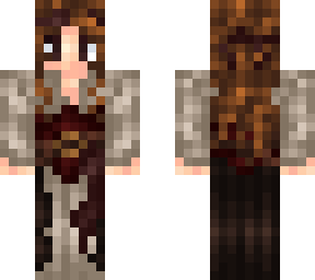 Medieval Woman with Brown hair | Minecraft Skin