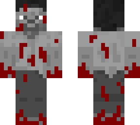 Black & White Blood Steve | Minecraft Skin