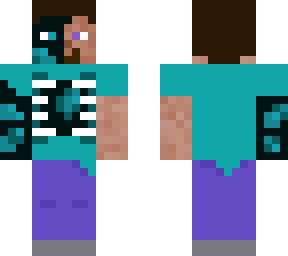 Sculk Infected Steve | Minecraft Skin