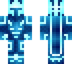 Updated Light blue knight | Minecraft Skin