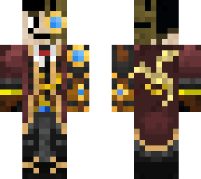 create with blue gems | Minecraft Skin