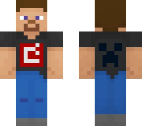 Steve Developer with creeper | Minecraft Skin