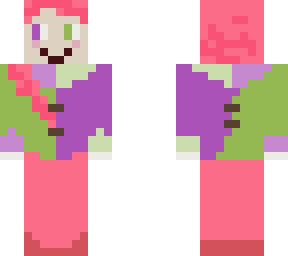 colorful jester/clown girl | Minecraft Skin