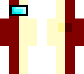 Half Maroon Half Banana among sus | Minecraft Skin