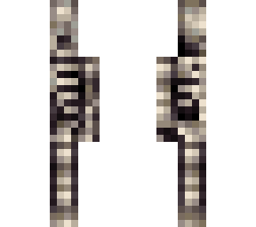 half skeleton | Minecraft Skin