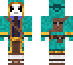 Teal Panda trader | Minecraft Skin