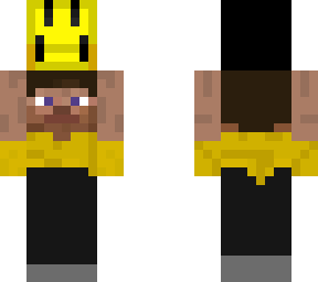 Yellow Steve Holding Cubee | Minecraft Skin