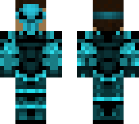 Cyan Skull Guy | Minecraft Skin