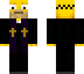 priest freaky homer | Minecraft Skin