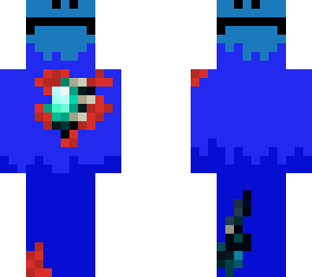 Halloween Blue Derp | Minecraft Skin