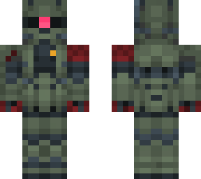 MS-06F Zaku II F Type (Kale) | Minecraft Skin
