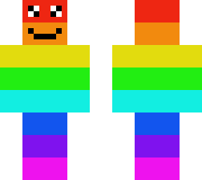 rainbow guy called rainbow man | Minecraft Skin