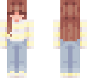 cute yellow jumper skin | Minecraft Skin