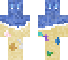 beach, eyes and shells | Minecraft Skin