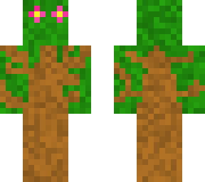 Enderman and tree skin | Minecraft Skin