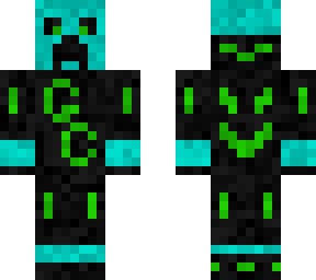Gaming Creeper Cyan | Minecraft Skin