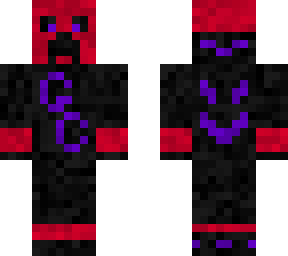 Gaming Creeper Red | Minecraft Skin