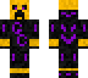 Gaming Creeper Yellow | Minecraft Skin