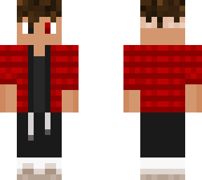 Red Cool Boy Nike | Minecraft Skin