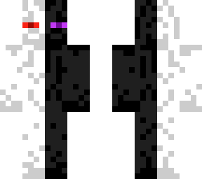 white-black Enderman | Minecraft Skin