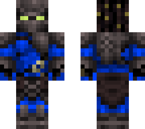 Blue predator mask | Minecraft Skin