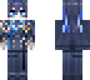 Ouro Kronii Hololive-EN -Council- commander ALT | Minecraft Skin