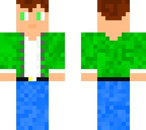Boy with green jacket | Minecraft Skin