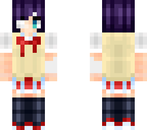 Rikka Takanashi summer outfit | Minecraft Skin