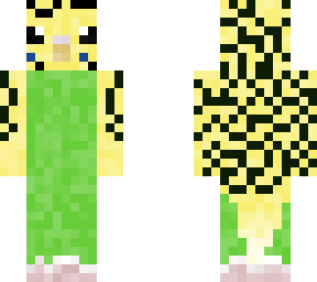Budgie in yellow and green | Minecraft Skin