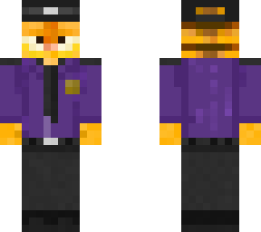 Garfield FNAF Nightguard | Minecraft Skin