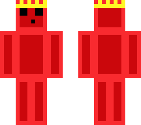 Red Slime with CROWN | Minecraft Skin