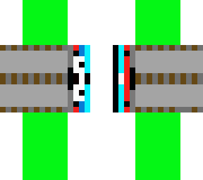 sideways thomas tank engine head (fixed) | Minecraft Skin