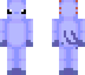 Cute Blue Axolotl | Minecraft Skin