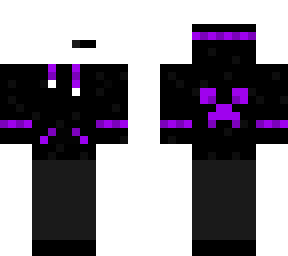 *Base* boys Purple hoodie and headset | Minecraft Skin