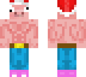 CHRISTMAS BUFF PIG | Minecraft Skin