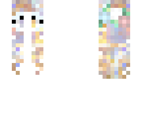 Female HB - Pixelated Golden Glitter Fade | Minecraft Skin