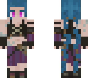 Jinx arcane~Happy Arcane Day | Minecraft Skin
