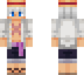 Monkey D Luffy Gear 5 by Myxan | Minecraft Skin