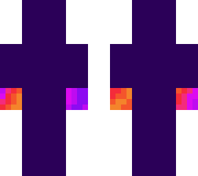 Purple-orange layered checker gradient | Minecraft Skin