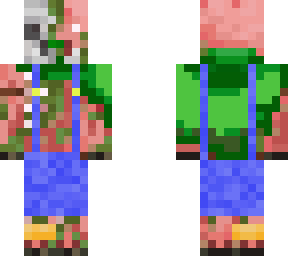 Zombie piglin with overalls | Minecraft Skin