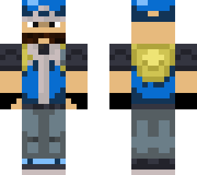 Bald Trainer With Beard | Minecraft Skin