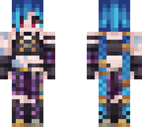 jinx - arcane | Minecraft Skin