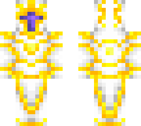 White & Gold Holy Knight | Minecraft Skin
