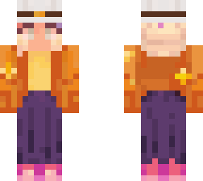 Rainbowanon w/ cowboy hat | Minecraft Skin
