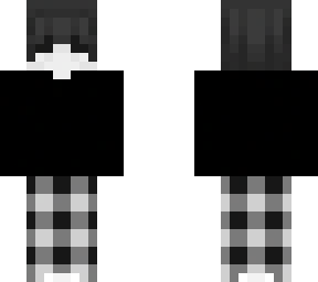 black and white boy pjs | Minecraft Skin
