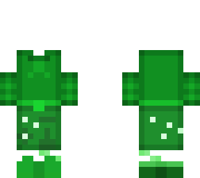 Emerald outfit template | Minecraft Skin